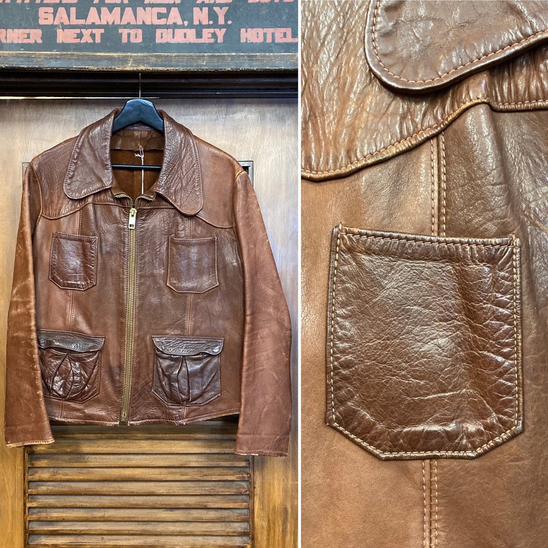 Vintage 1960’s East West Musical Instruments Leather Jacket, 60’s ...