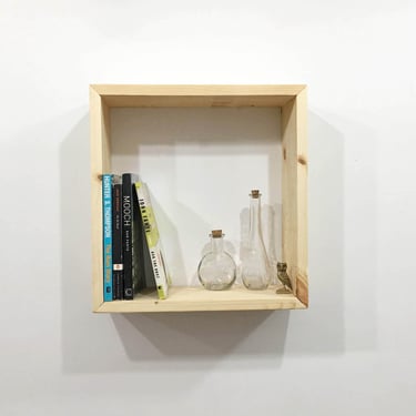 Square Wall Book Shelf,Floating Bookshelf, Floating Shelves, | The Owl ...