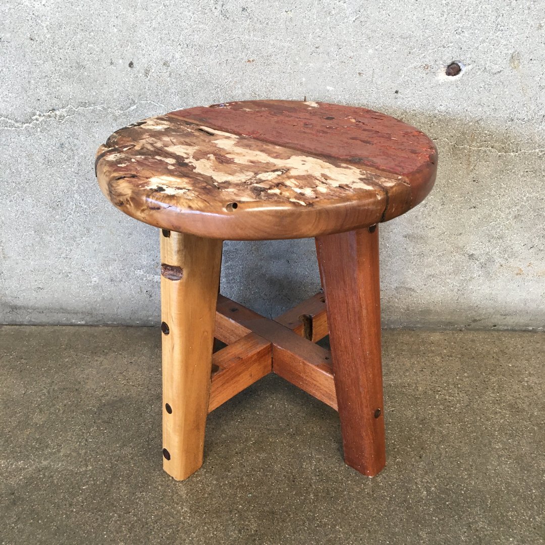 Small Teak Stool Made from Reclaimed Wood | Urban Americana | Long ...