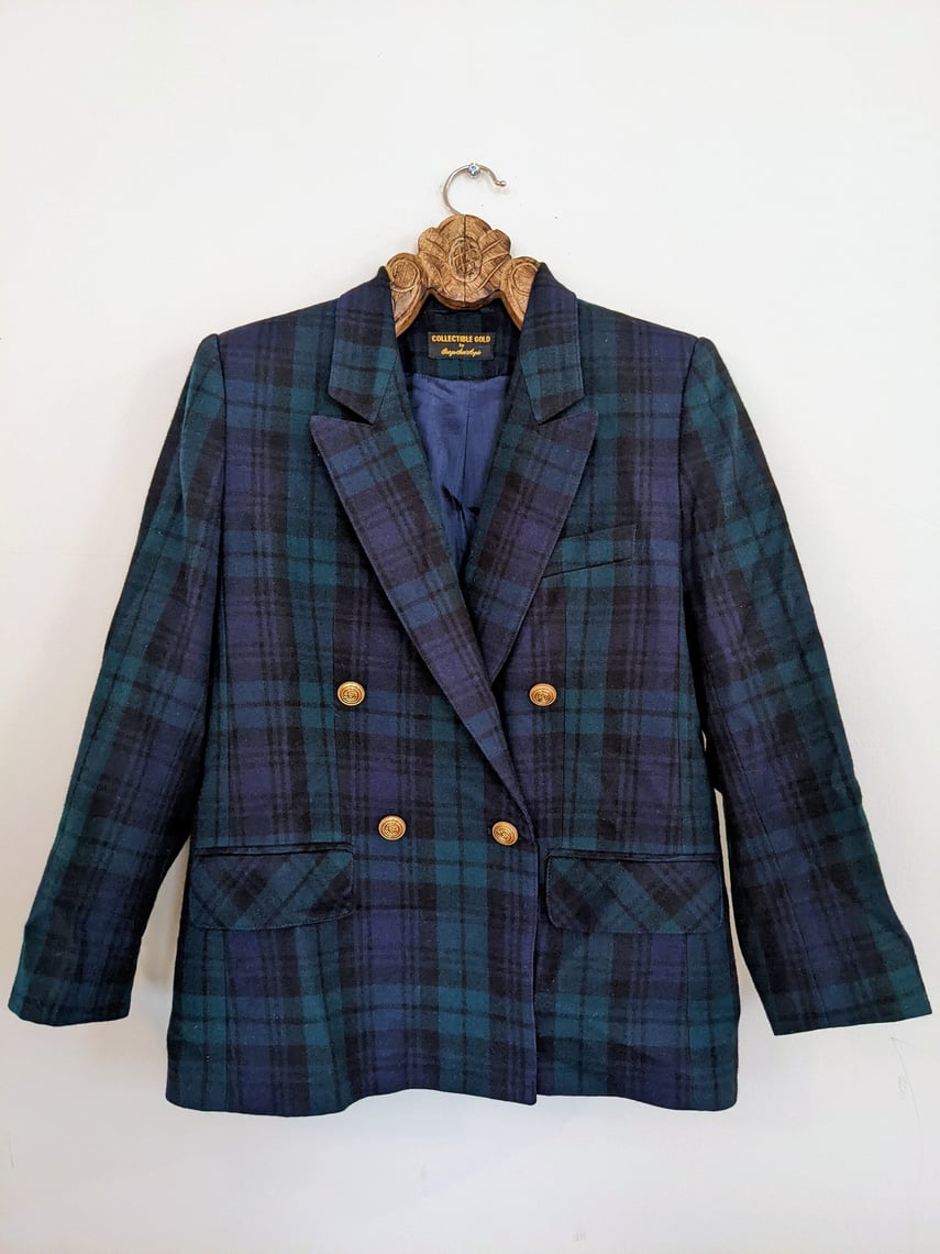 Vintage Plaid Blazer | Bermuda Triangle Vintage Clothes | Washington, DC