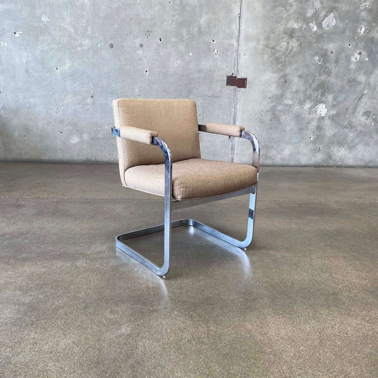 Mid Century Modern Chrome Arm Chair By Milo | Urban Americana - Long ...