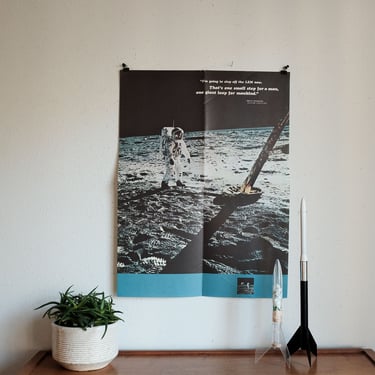 NASA 1969 One Small Step for Man poster | Microscope Telescope ...