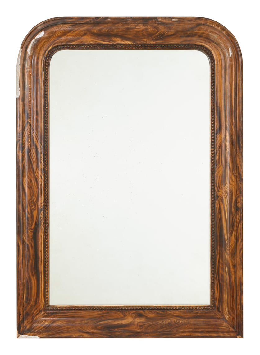 Antique Louis Philippe Faux Bois Mirror | Jayson Home | Chicago, IL