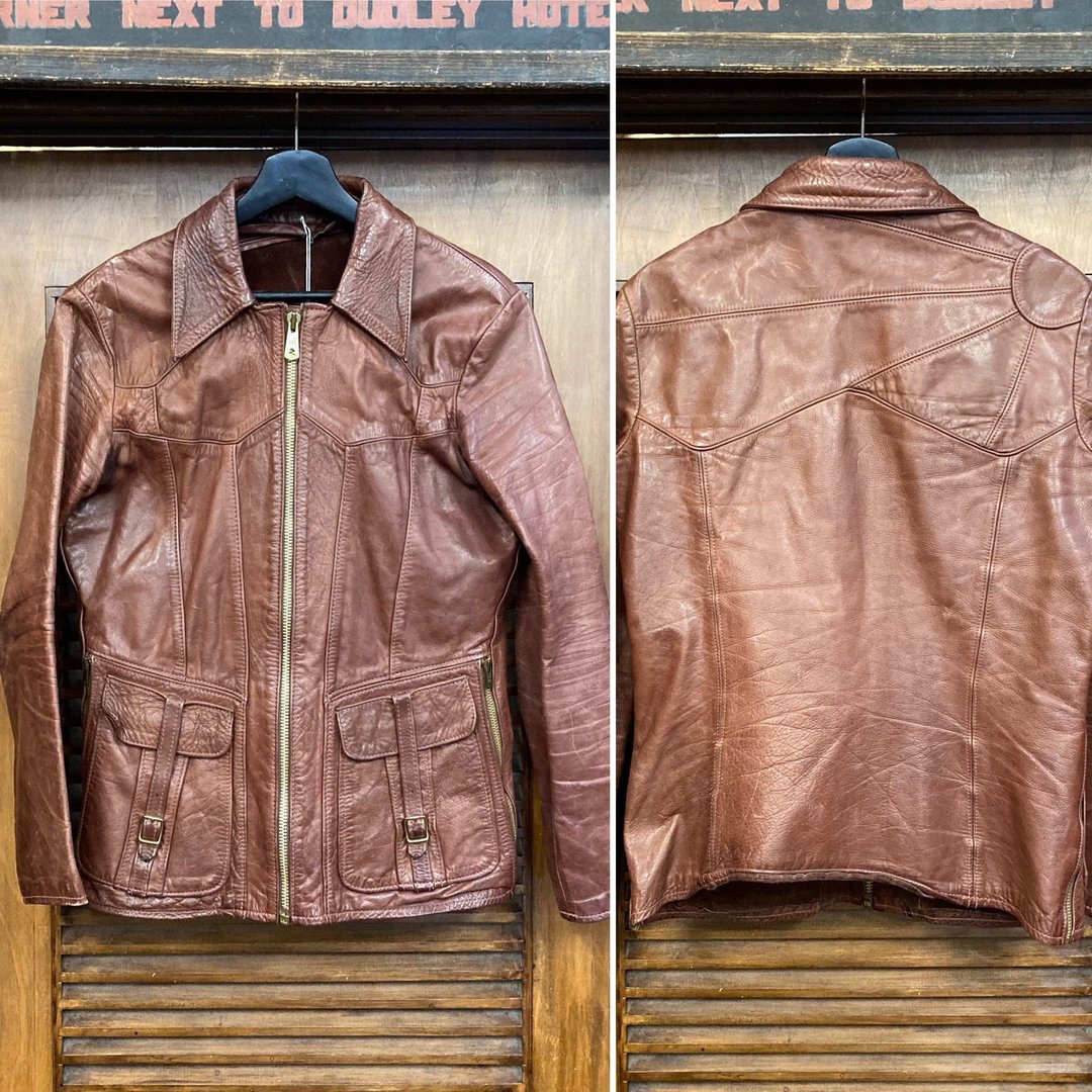 Vintage 1960’s East West Musical Instruments “Smoke” Leather Jacket, 60 ...