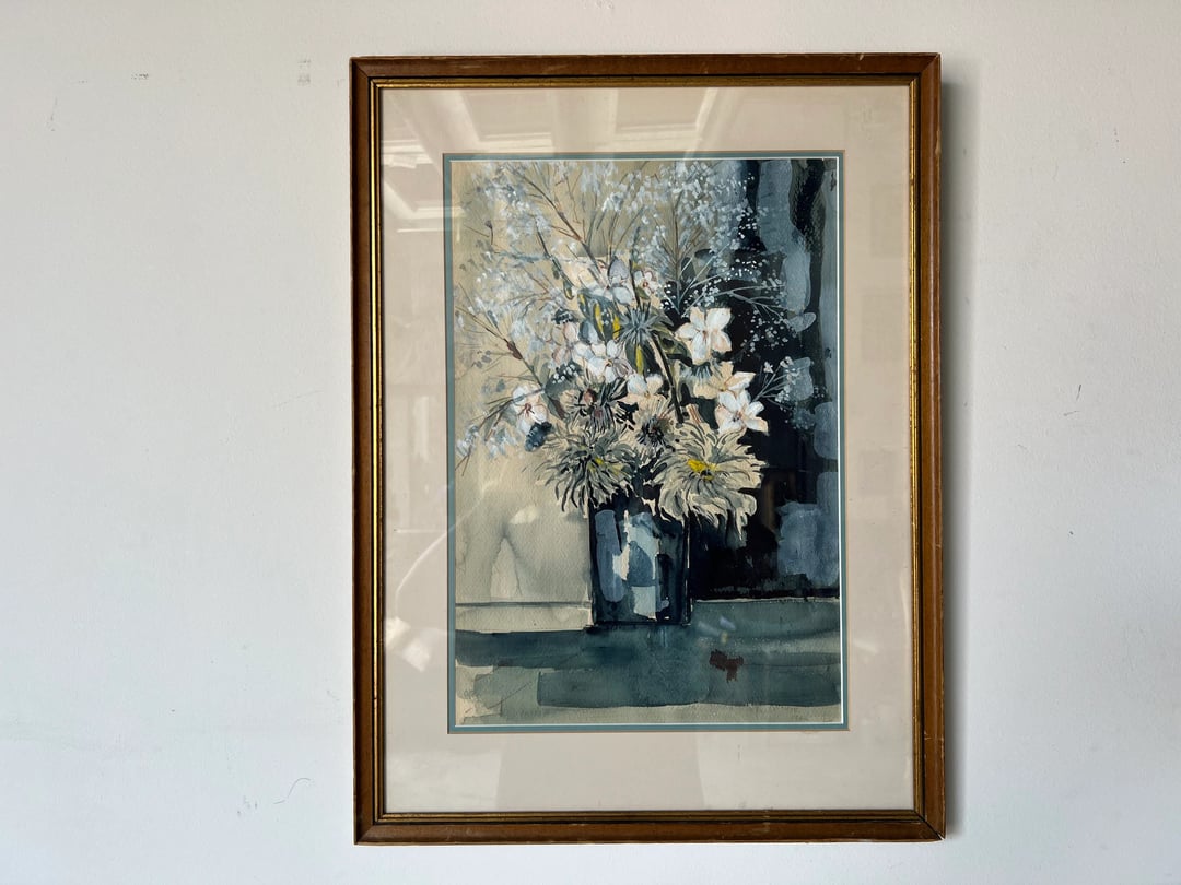 1960's Alex Mackenzie Still Life Impressionist Watercolor Painting ...