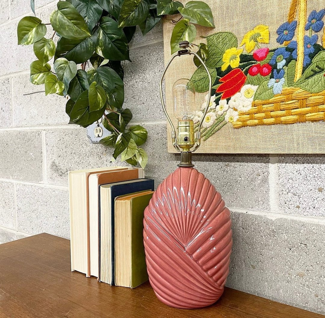 Vintage Table Lamp Retro 1980s Contemporary + Art Deco Revival ...