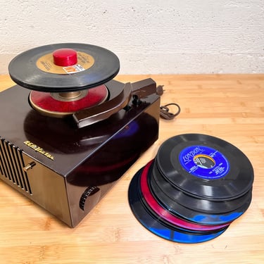 1950 RCA Victor 45rpm Bakelite Portable Record Player, Fully Serviced ...