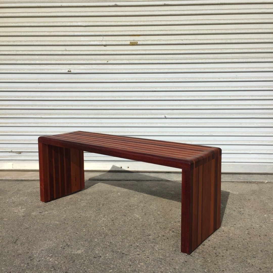 Custom Wood Slat Bench | Grain | Los Angeles, CA