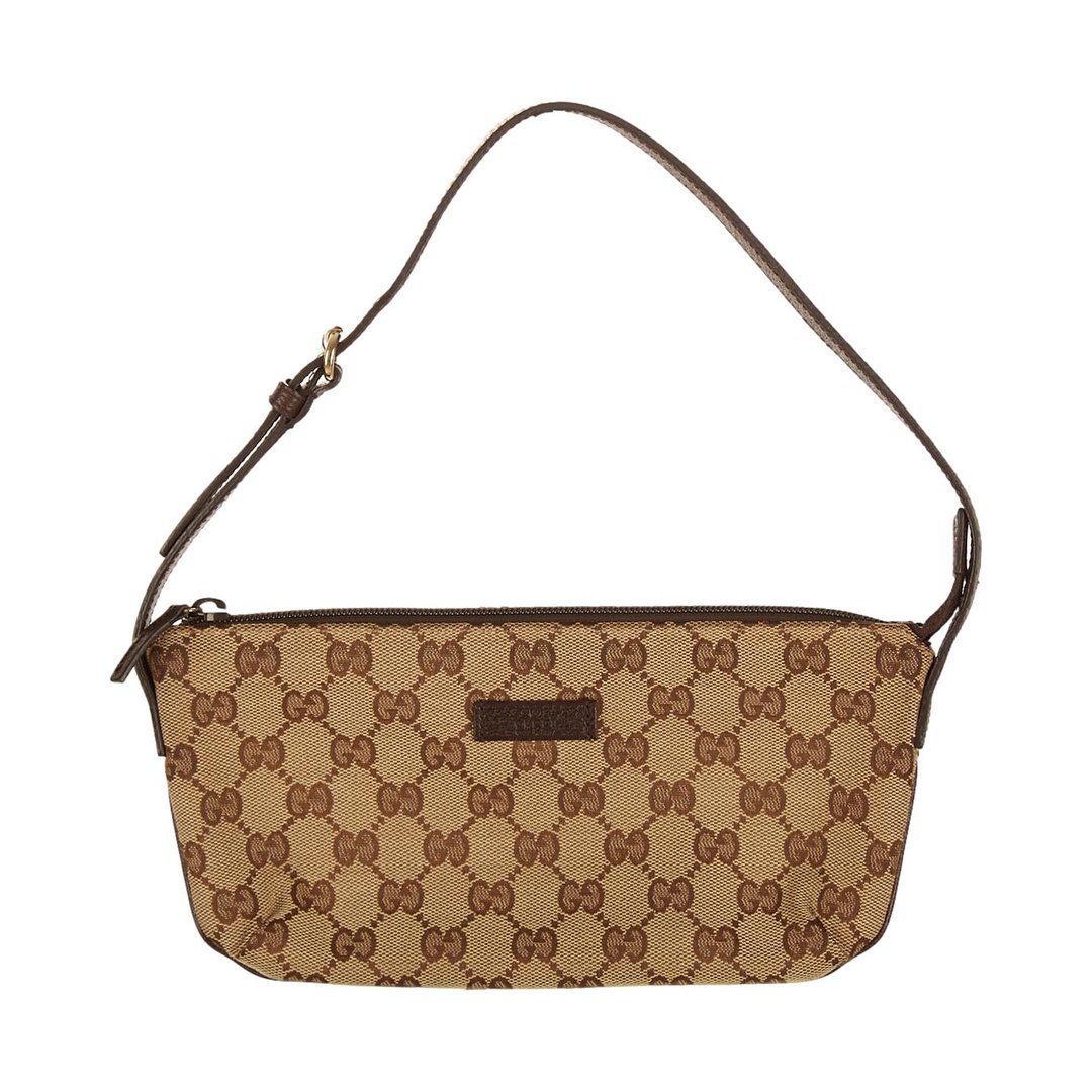 Gucci Brown Logo Mini Shoulder Bag | Treasures of NYC | New York, NY