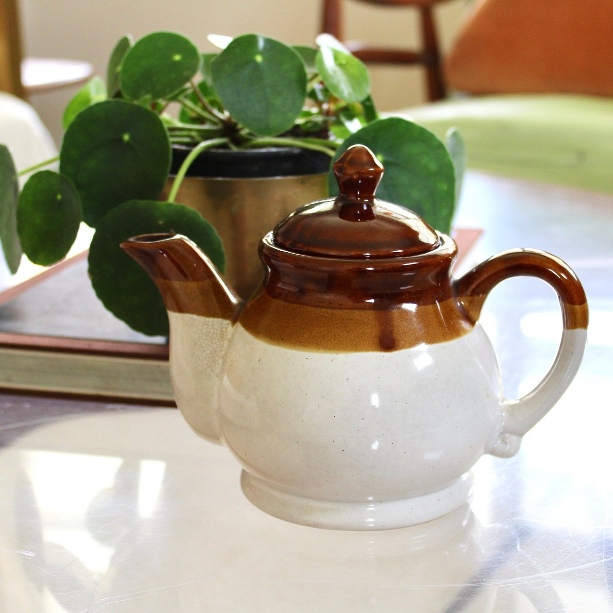 1970s Stoneware Pottery Three Cup Teapot - Vintage | 515Vintage - Oakland, CA | ATTIC