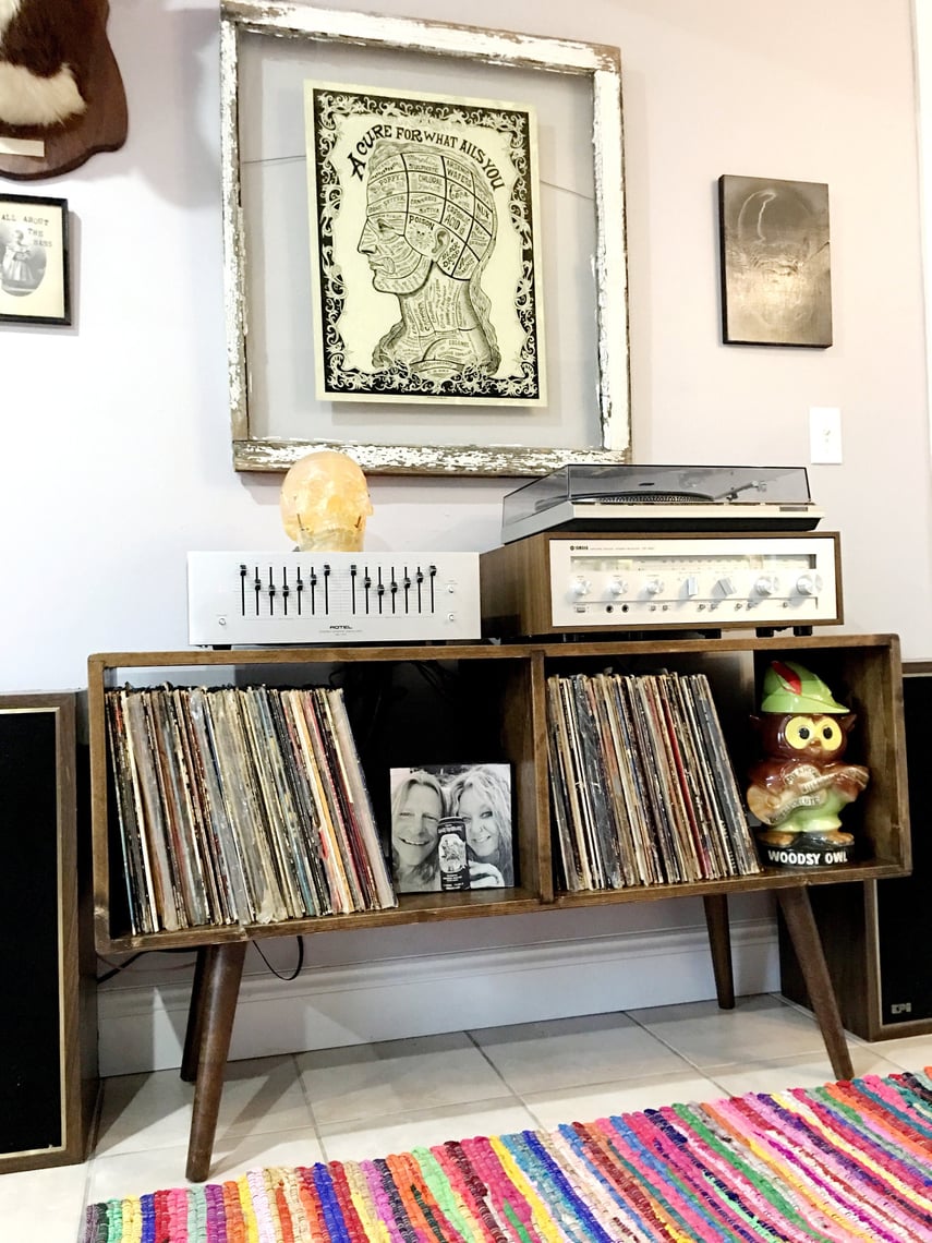 IN STOCK Mid Century Modern Record Player Stand Record Console | OrWa ...