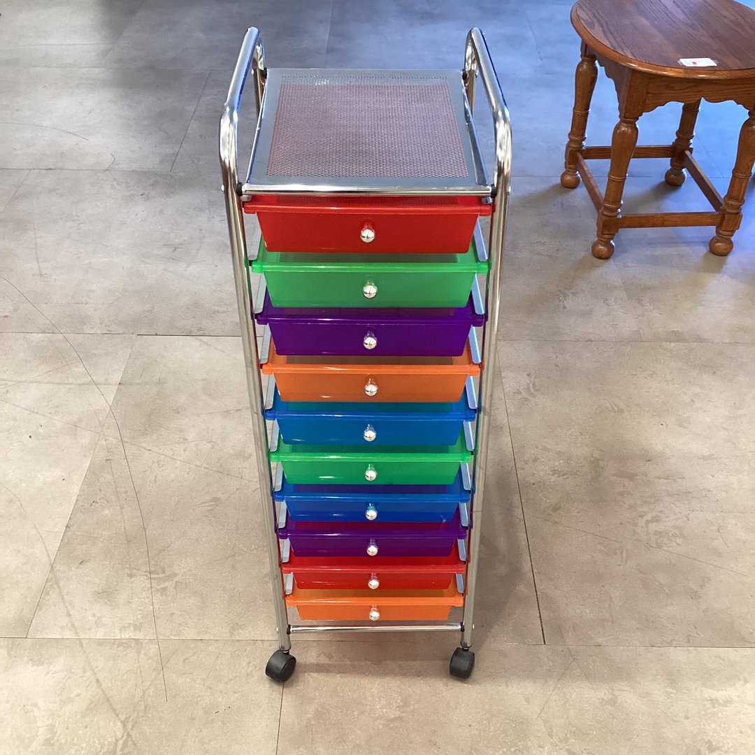 Colorful Cart w/ Drawers | The Other Side Furniture Boutique | Denver, CO