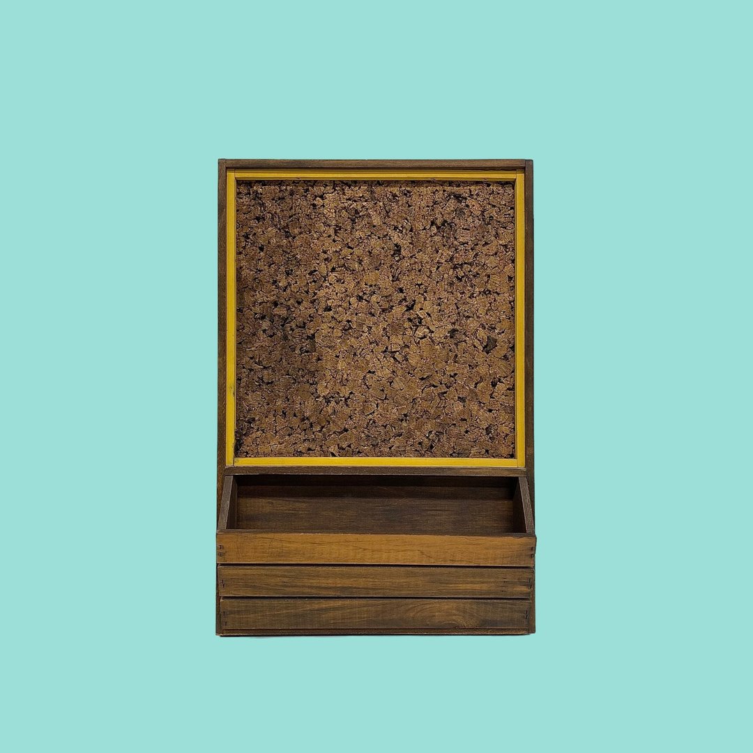 Vintage Bulletin Board Retro 1960s Mid Century Modern + Woodgoods ...