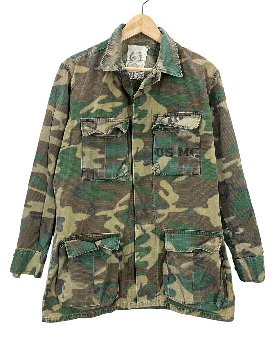 Vintage 70's USMC Marines ERDL Hot Weather Combat Jacket Small ...