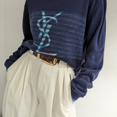 Favorite 90s YSL Logo Sweater | Na Nin | Richmond, VA