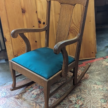 Antique Quarter Sawn Oak Rocking Chair | Earthwise Architectual Salvage ...