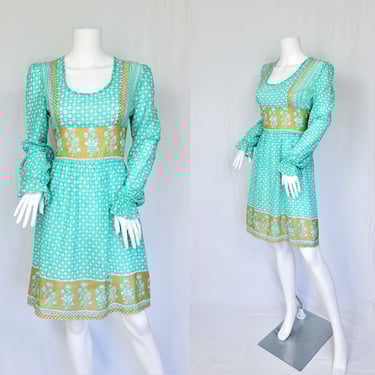 Dolly Rockers 1960's Mint Green Sari Fabric Design Short Dolly | Jelly ...