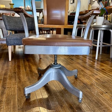 1950s Shaw Walker Rolling Office Chair | Circa | Pittsfield, MA