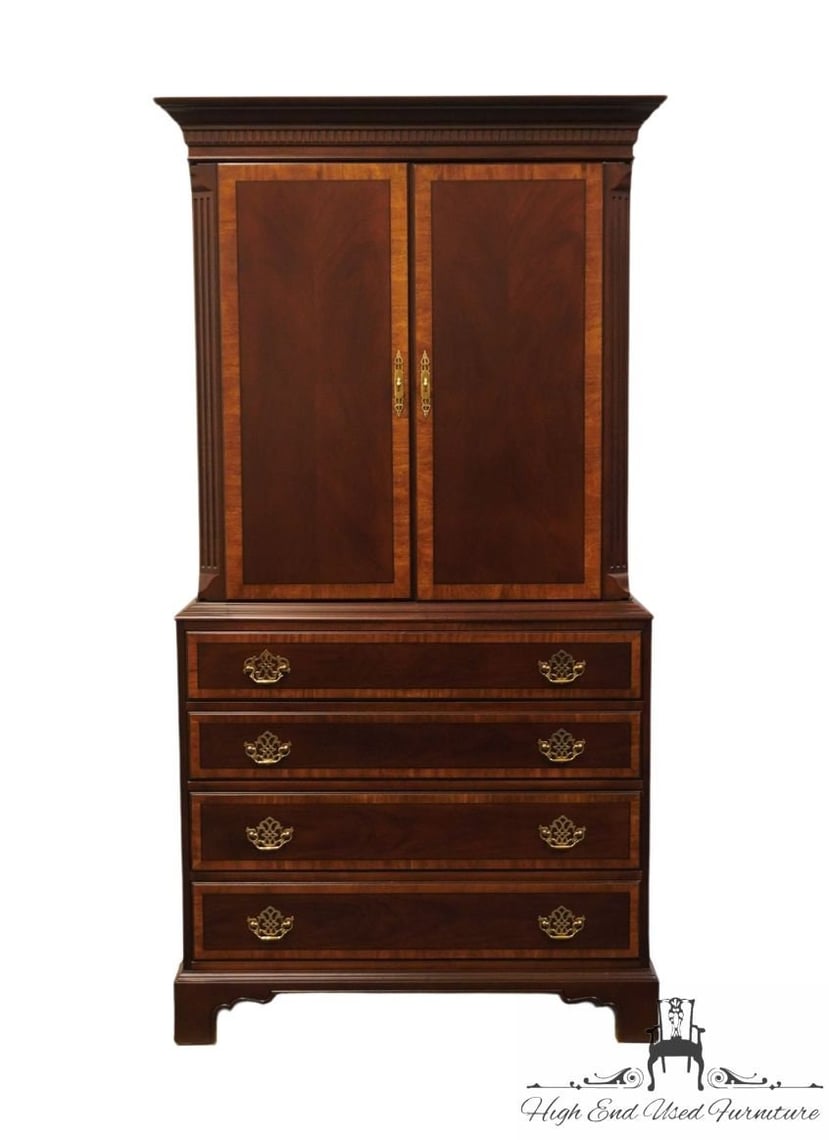 HICKORY WHITE American Masterpiece Collection 40" Banded Wood TV ...