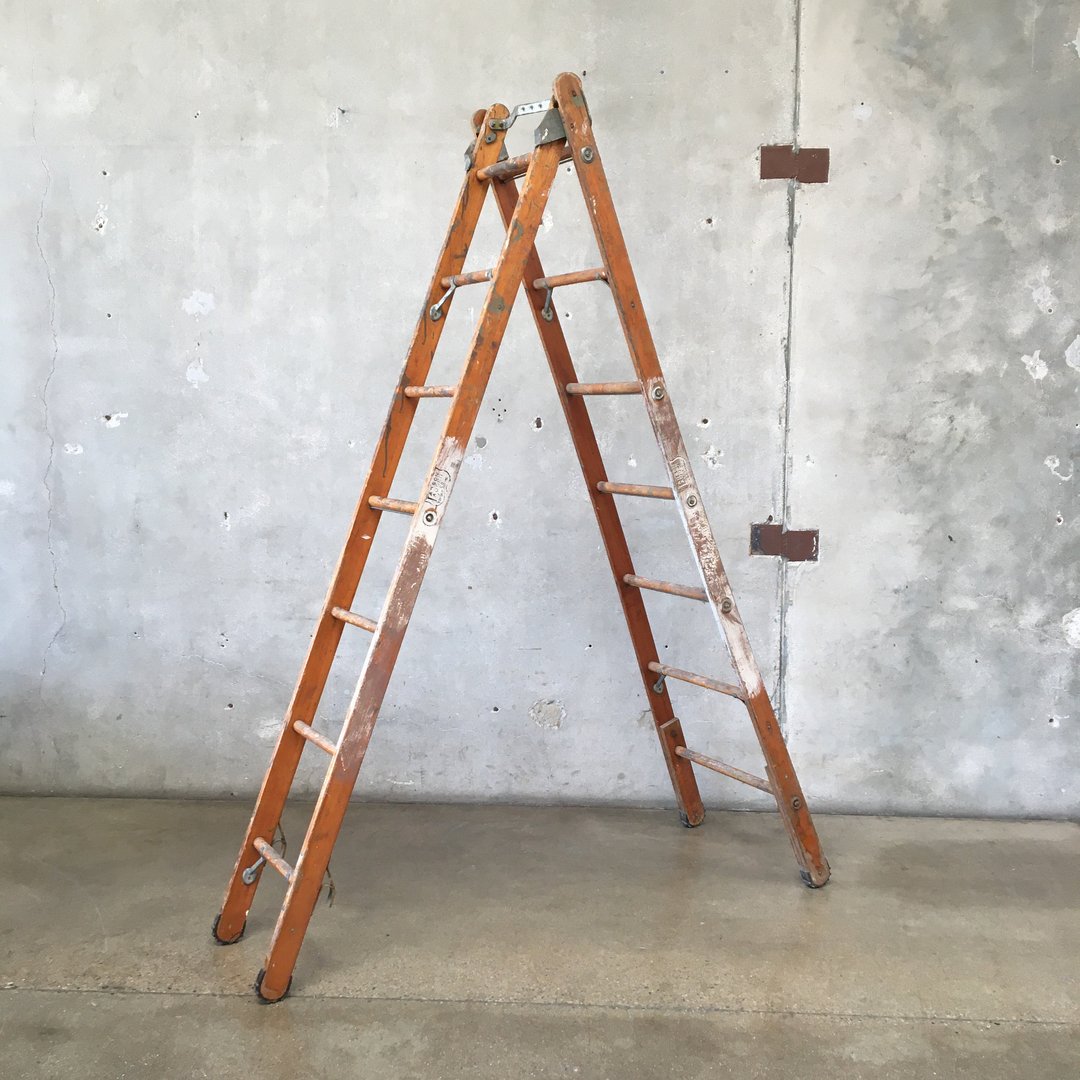 Vintage Larson Wooden Ladder | Urban Americana (Home Decor) | Long ...