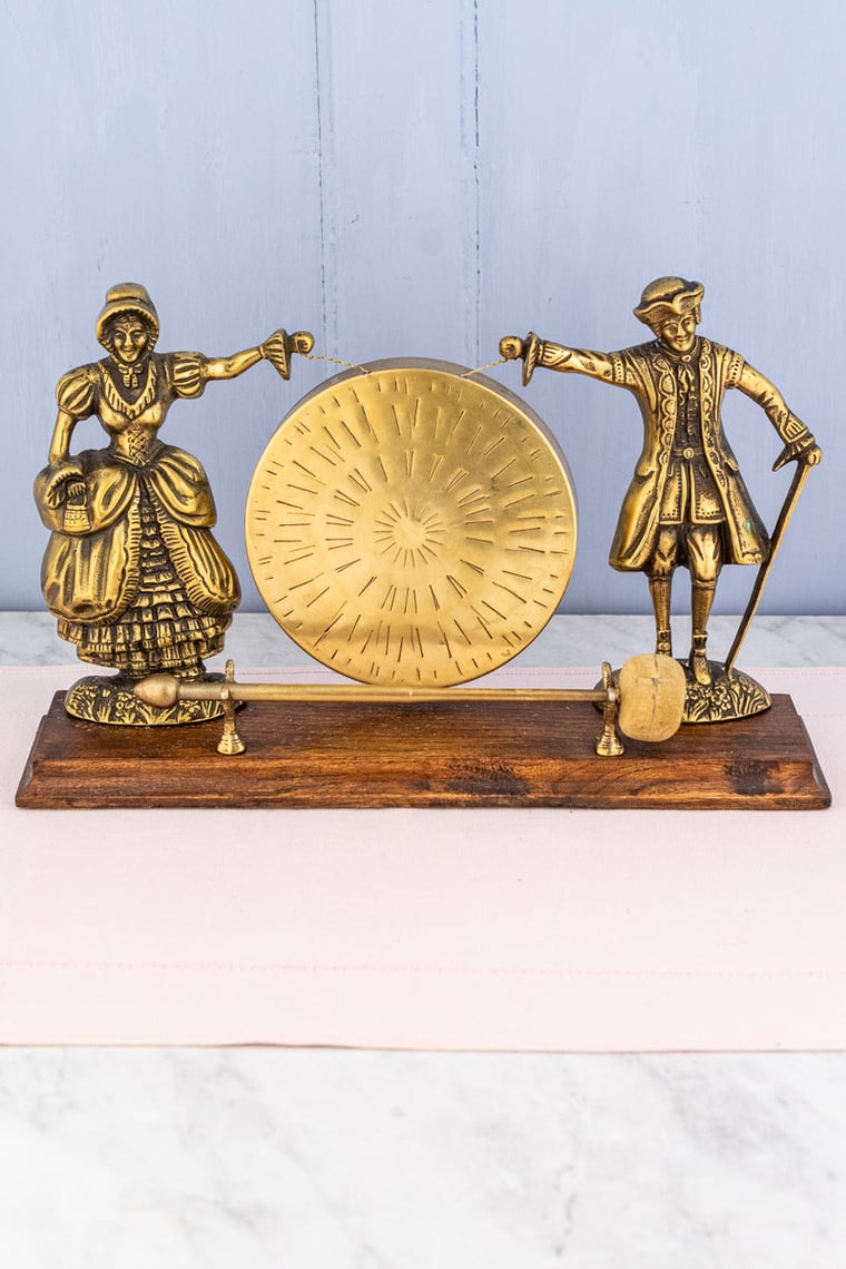 Antique Brass Dressing Gong | Posh Chicago | Chicago, IL