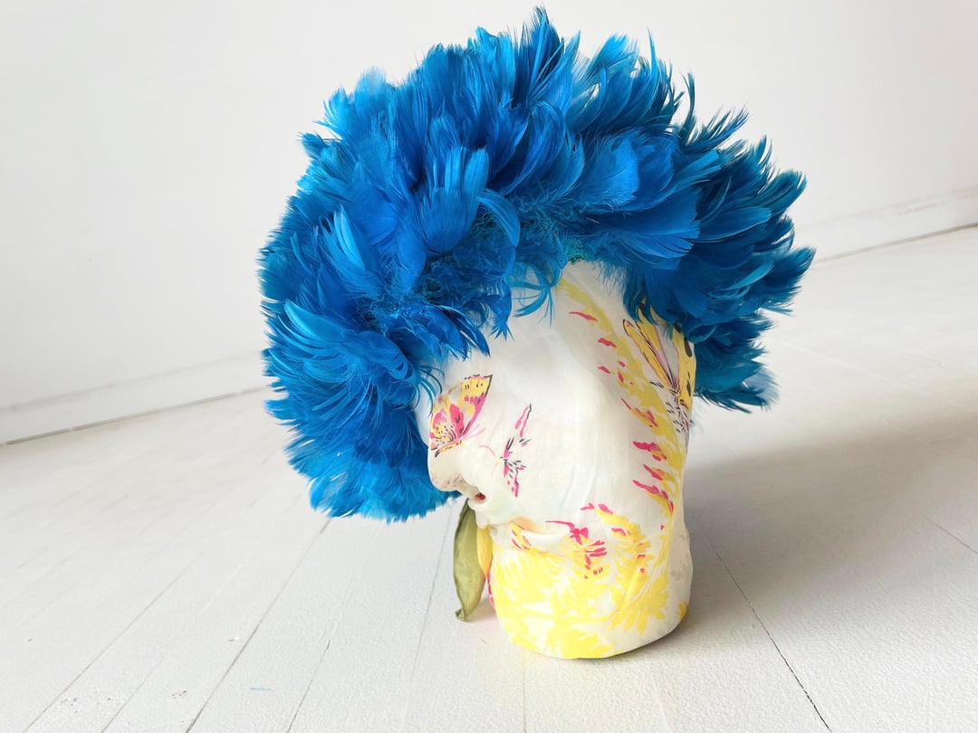 Vintage Electric Blue Feather Hat | Phenix | Brooklyn, NY
