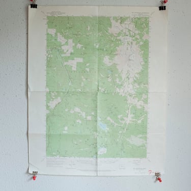 Original 1961 US Geological survey Forestry Map of Jefferson, Oregon ...