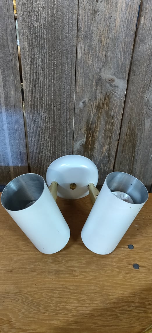 Wall mount double sconce can light | Earthwise Architectual Salvage ...