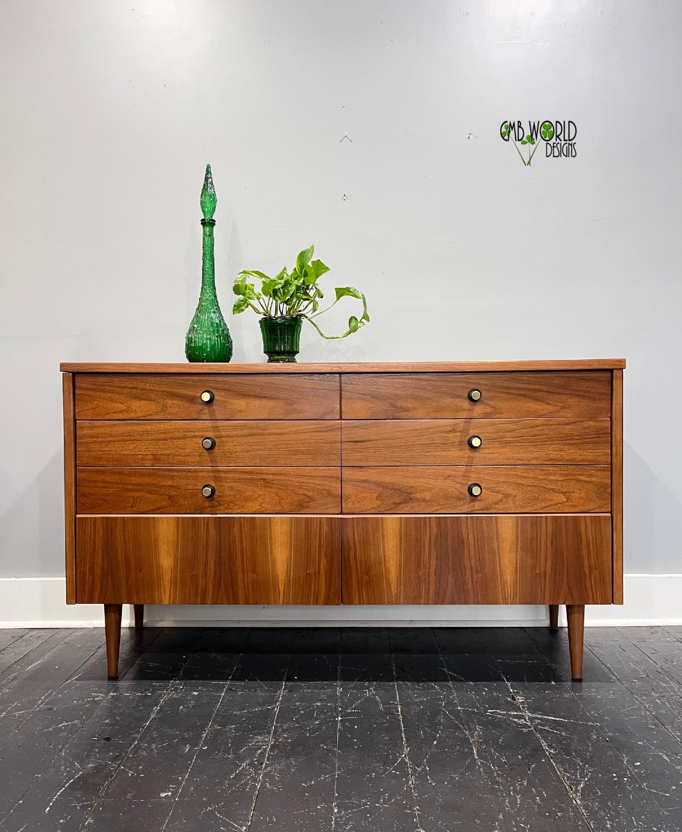 Bassett Walnut Lowboy | CMB World Designs - DMV | ATTIC