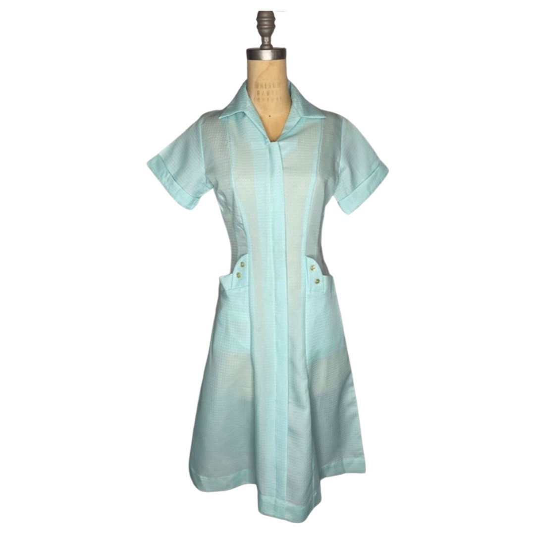 1950s Aqua uniform dress | Go Vintage | St. Paul, MN