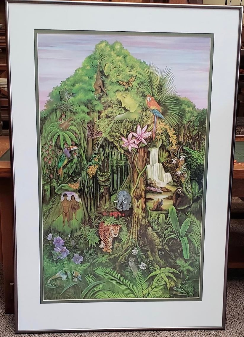 “The Spirit of the Rainforest” Offset Color Lithograph by Azra ...