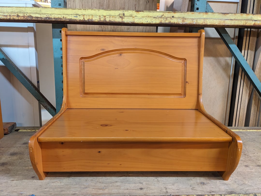 Wooden Kids Bench With Storage | Earthwise Architectual Salvage ...