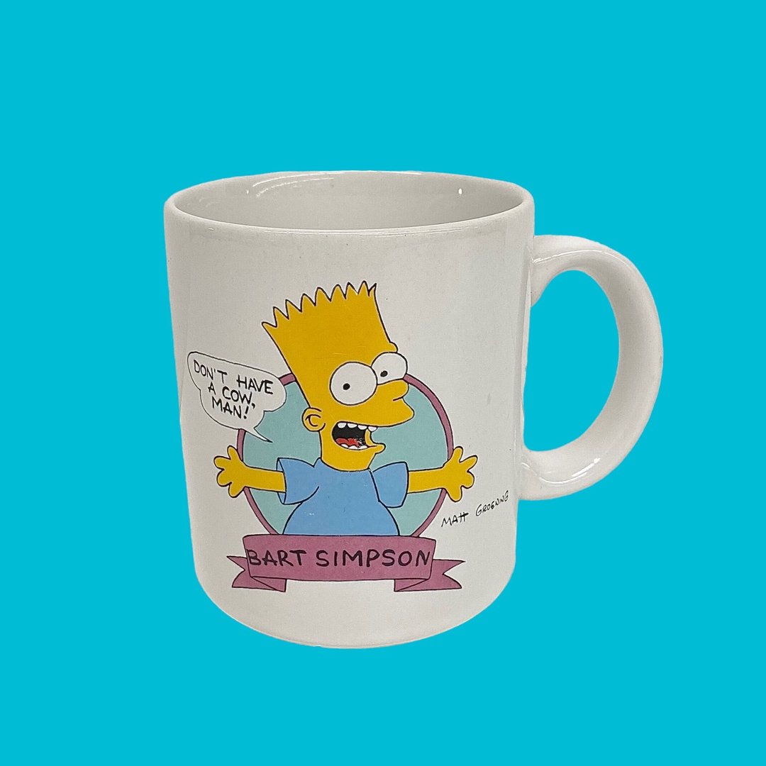 Vintage Bart Simpson Mug Retro 1990s Banan Appeal + The Simpsons ...