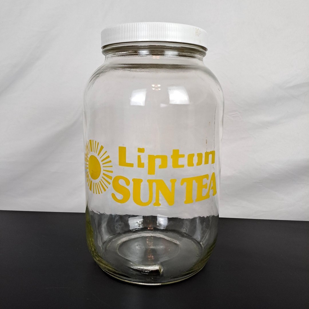 Vintage 80s Lipton Sun Tea Gallon Glass Jar | Guava Nectar Vintage ...