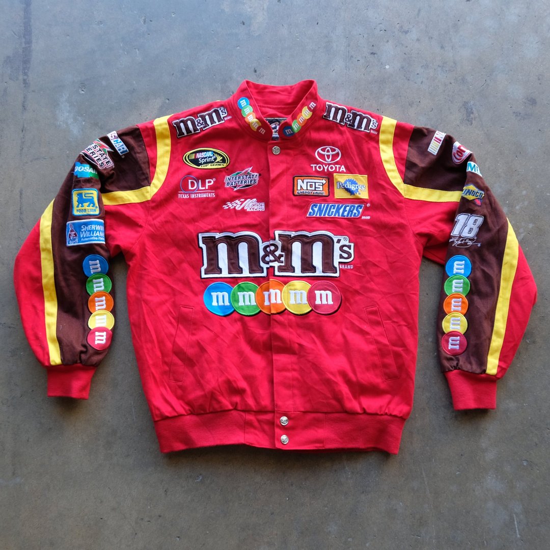 Vintage M&M Kyle Busch NASCAR Jacket | The Clothing Warehouse | Atlanta, GA