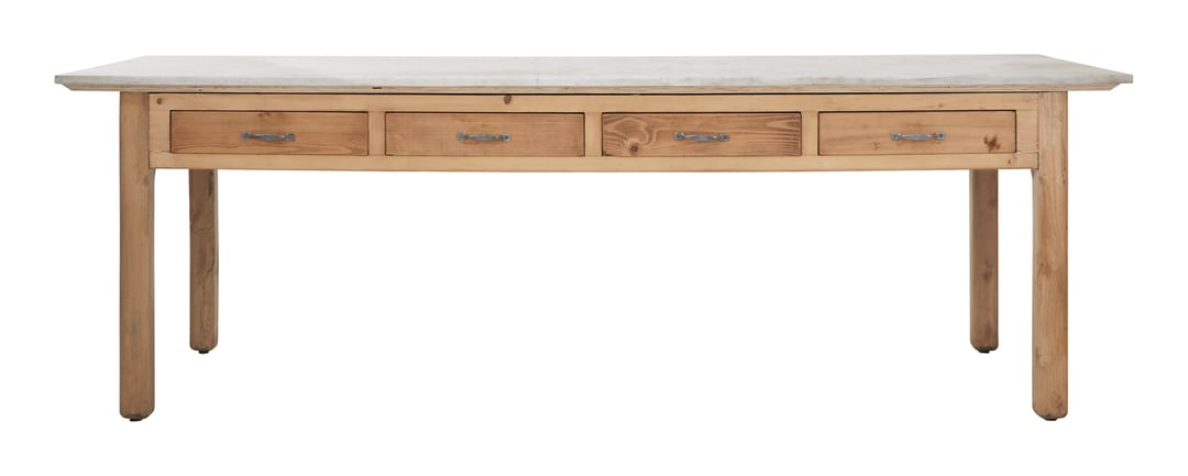 Vintage Marble Work Table | Jayson Home | Chicago, IL