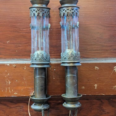 Antique French Rail Car Candle Lanterns | Earthwise Architectual ...