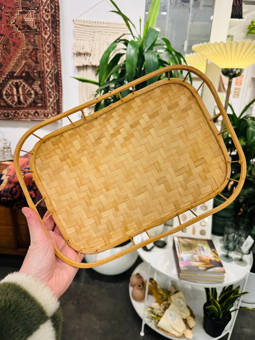 Vintage Cane Trays | Jungle and Loom | Washington, DC