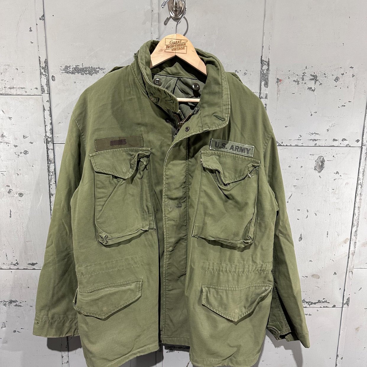 Vintage M65 Field Jacket OG 107 Olive Green Coat, | Great Northern ...