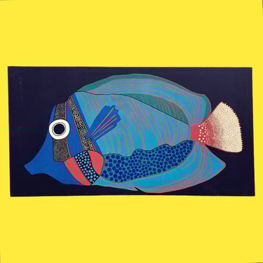 LOCAL PICKUP ONLY ———— Vintage Stoffdesign Fish Tapestry By ...