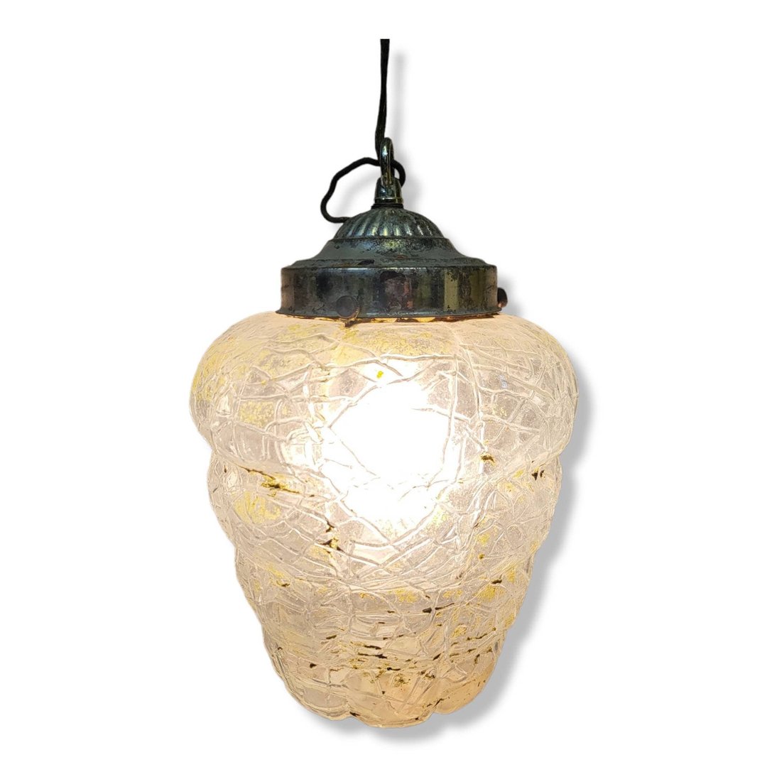 Vintage Glass Globe Beehive Swag Lamp, 1960s 1970s Mid Century | A GoGo ...