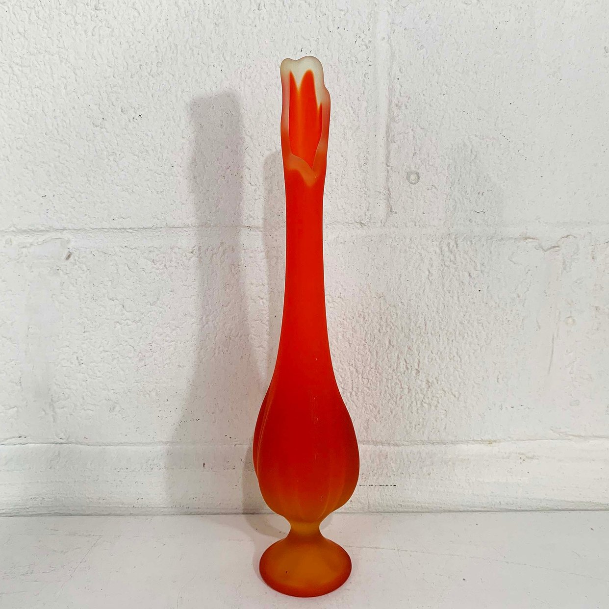 Vintage Mid-Century Modern Viking Art Glass Swung Vase | Check Engine ...