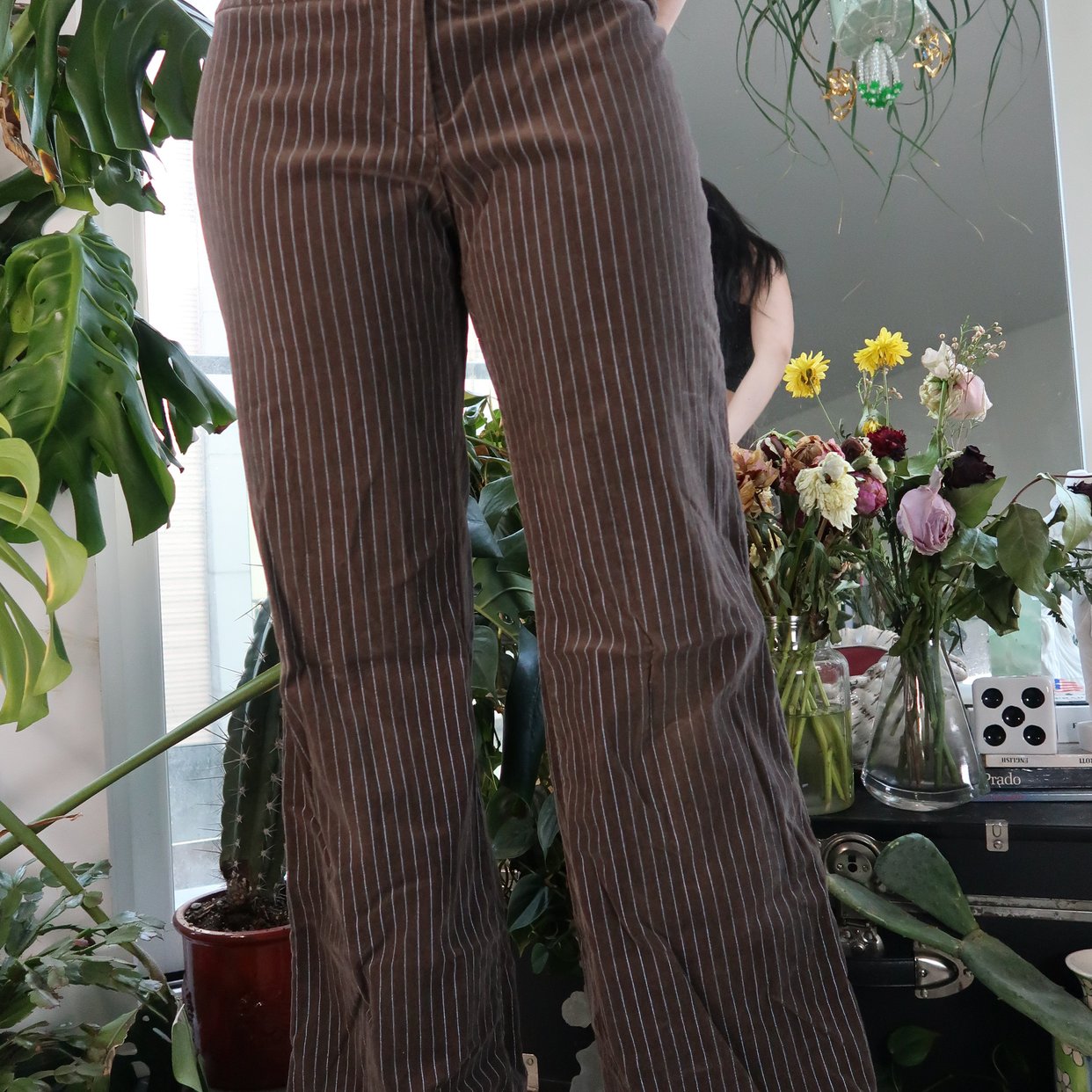 Vintage 2000’s Brown Corduroy Pinstripe Pants | Elektra Vintage ...