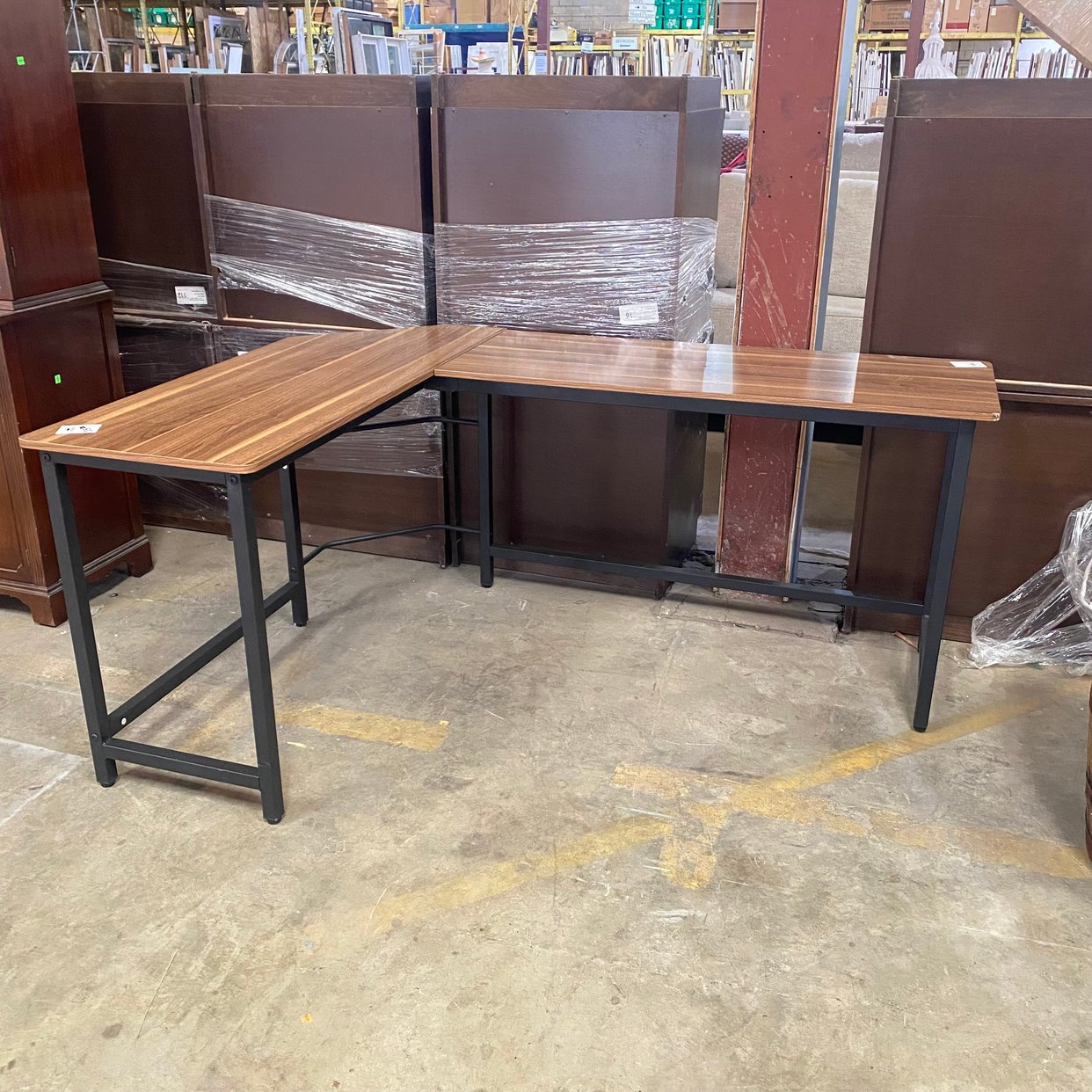 L-Shaped Office Desk 66" x 49" | Community Forklift - Edmonston, MD | ATTIC