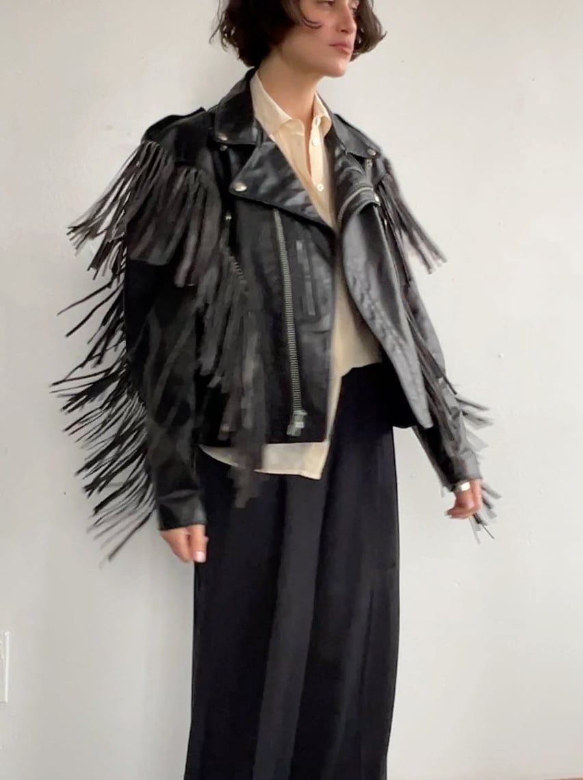 80s Schott Fringe Leather Moto Jacket (M) | Banshee | Portland, OR