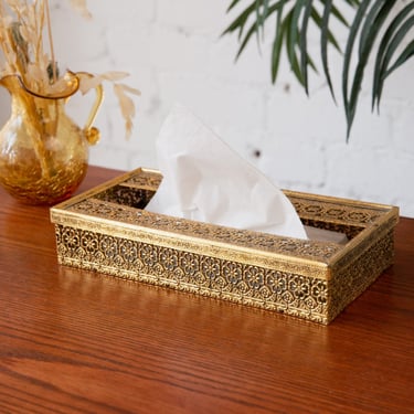 Brass Tissue Box Cover | Sunbeam Vintage - Highland Park - Los Angeles ...