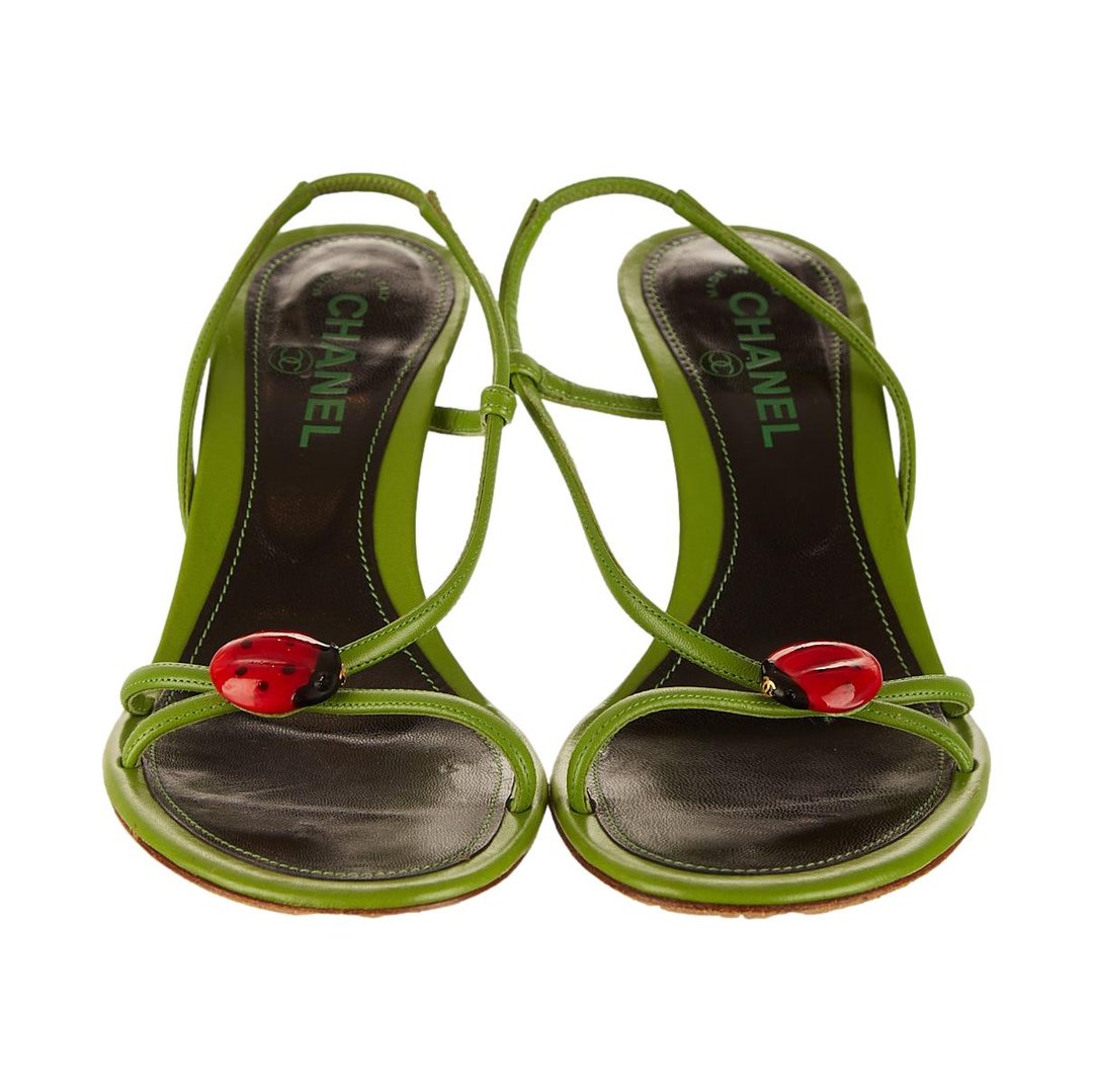 Chanel Green Ladybug Heels | Treasures of NYC | New York, NY
