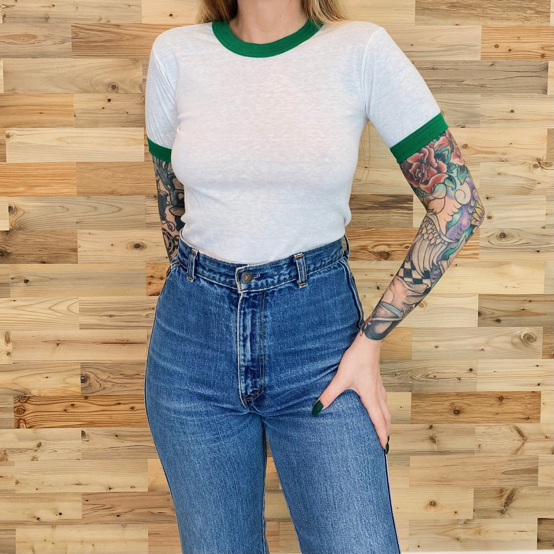 80's Paper Thin Soft Two Tone Vintage Ringer Tee Shirt | Noteworthy ...