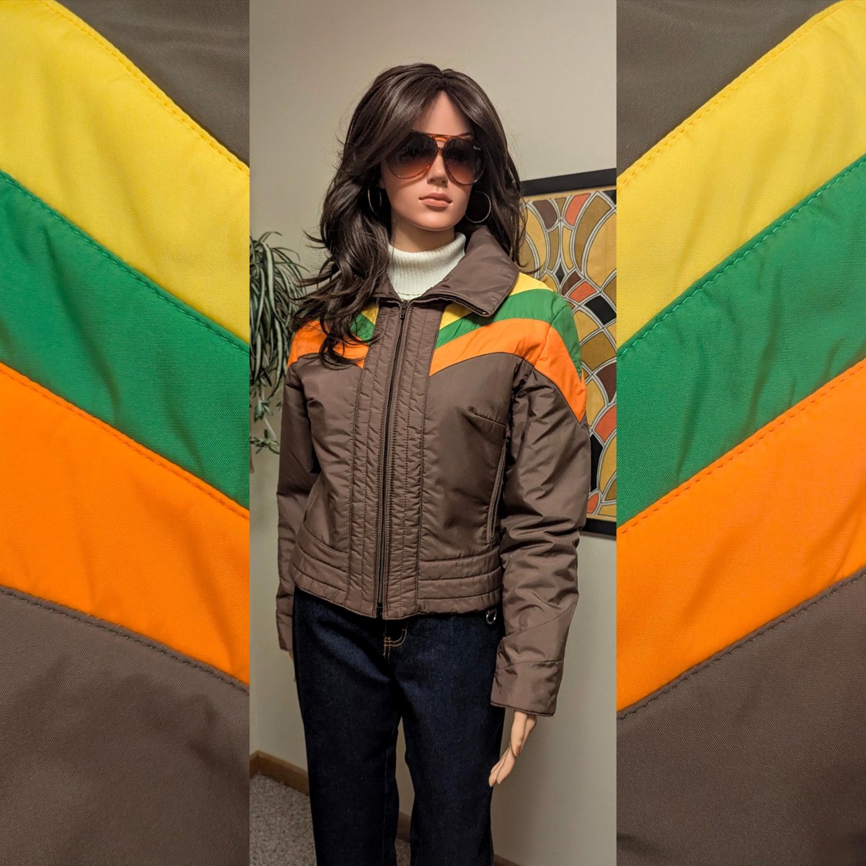 Vintage 1970s SKYR Brown, Orange, Yellow, & Green Color | Far Out Finds ...