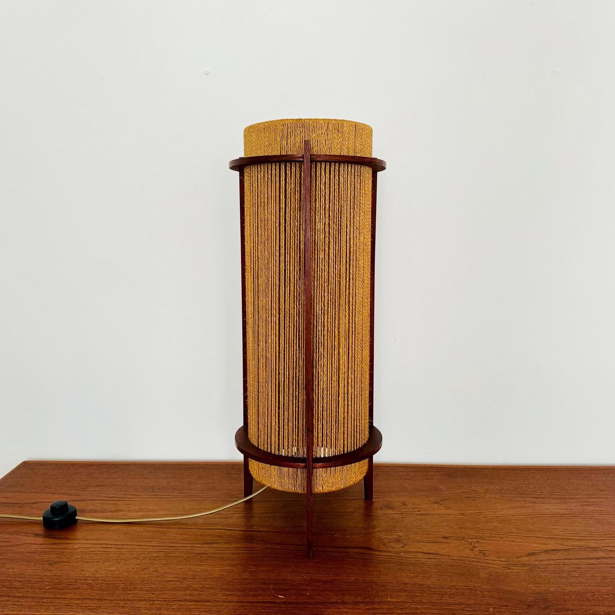 Danish Mid-Century Modern Sisal and Teak Floor or | Muc Design ...